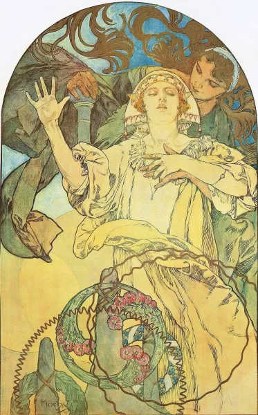 De Forest Phonofilm by Alphonse Mucha Oil Painting Reproduction For ...