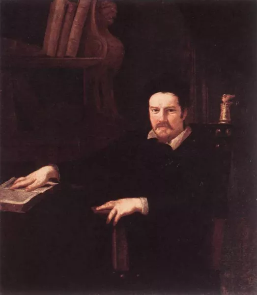Portrait of Monsignor Clemente Merlini by Andrea Sacchi Oil Painting ...
