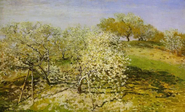 Springtime also known as Apple Trees in Bloom by Claude Monet Oil ...