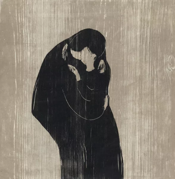 The Kiss IV by Edvard Munch Oil Painting Reproduction For Sale ...