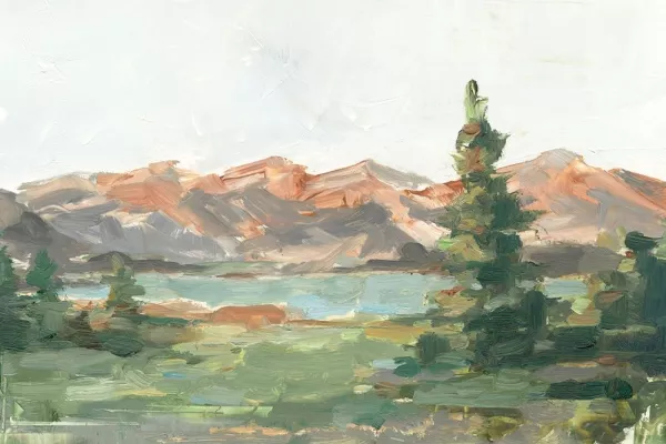Rusty Mountains II by Ethan Harper Oil Painting Reproduction For Sale ...
