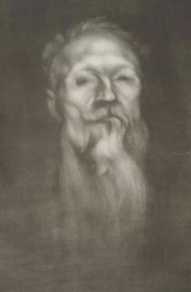 Portrait of Auguste Rodin by Eugene Carriere Oil Painting Reproduction ...