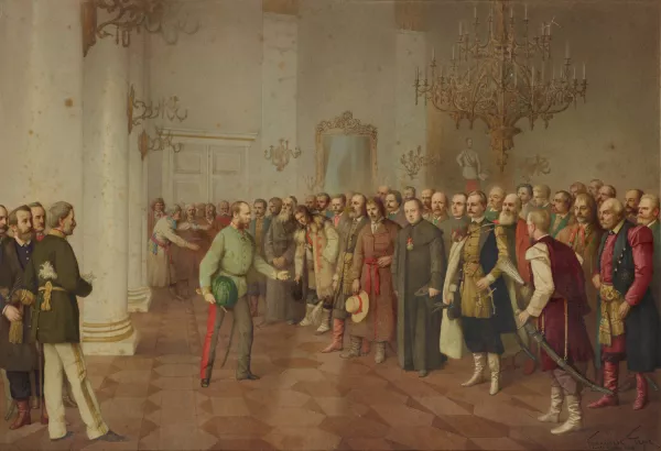 The Emperor Welcoming Polish and Ukrainian Delegation in Lviv by ...
