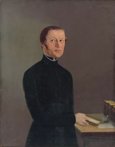 Portrait of a Priest by Frantisek Belopotocky Oil Painting Reproduction ...