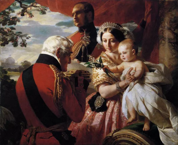 The First of May 1851 by Franz Xavier Winterhalter Oil Painting ...