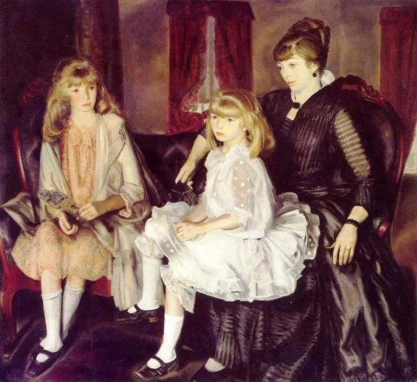 Emma and Her Children by George Wesley Bellows Oil Painting ...