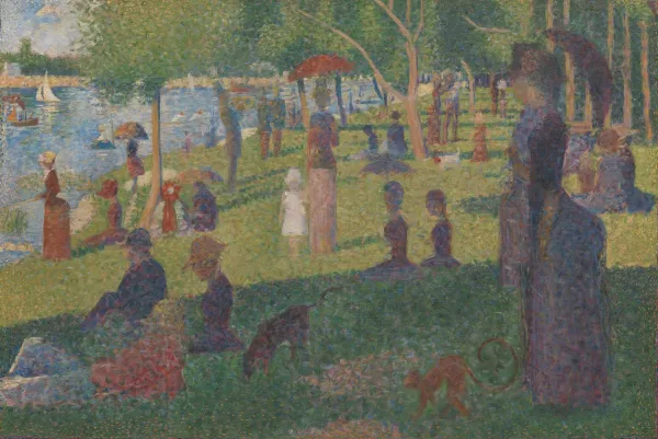 Study for 'A Sunday on La Grande Jatte' by Georges Seurat Oil Painting ...
