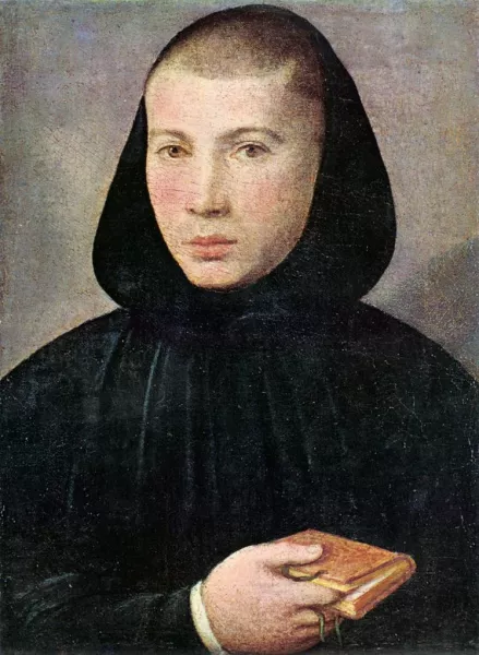 Portrait of a Young Benedictine by Giovanni Francesco Caroto Oil ...