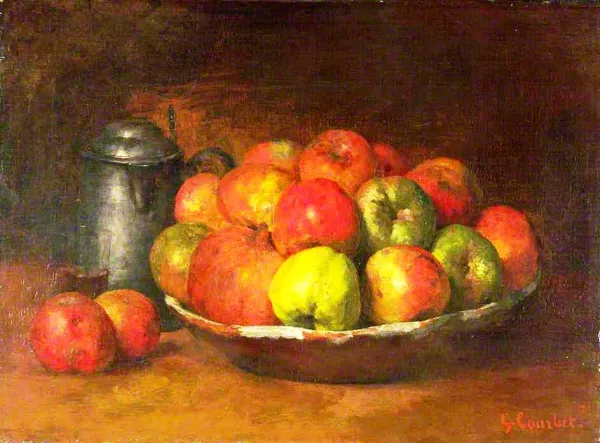 Still Life with Apples by Gustave Courbet Oil Painting Reproduction For ...