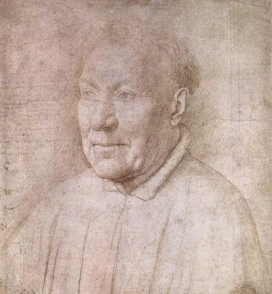 Portrait of Cardinal Albergati by Jan Van Eyck Oil Painting ...