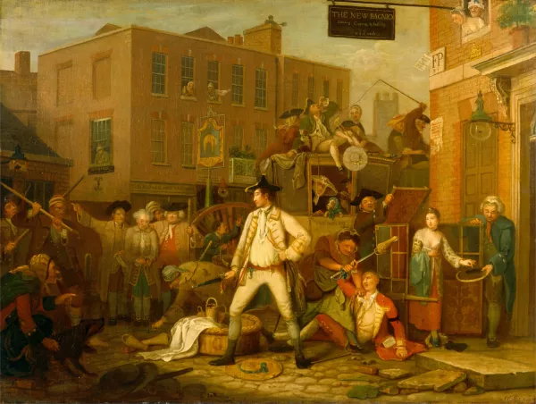 Scene in a London Street by John Collet Oil Painting Reproduction For ...