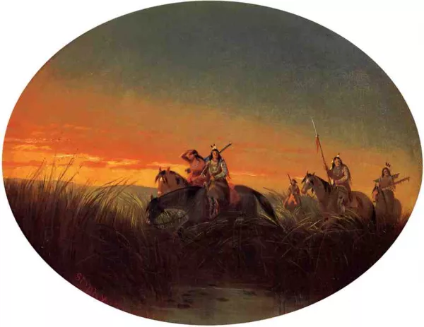 Scouting Party by John Mix Stanley Oil Painting Reproduction For Sale ...
