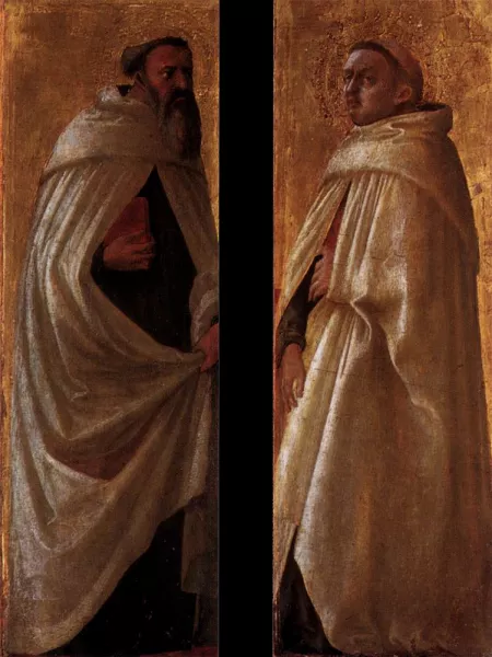 Two Panels from the Pisa Altarpiece by Masaccio Oil Painting ...