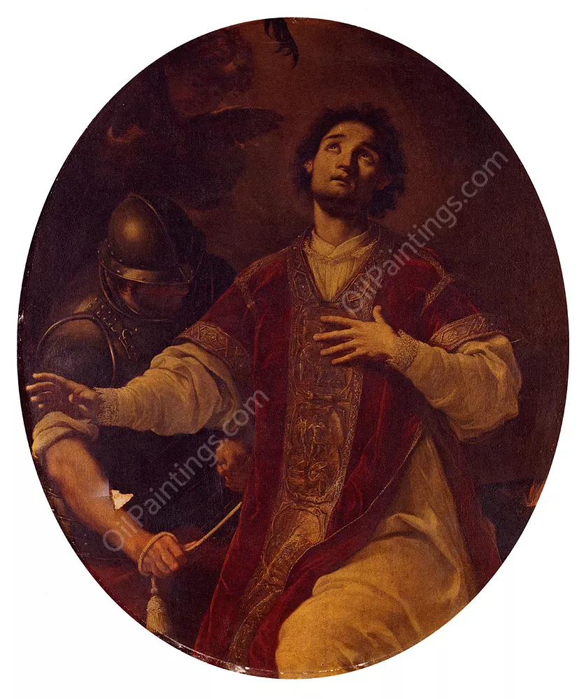 The Martyrdom of Saint Lawrence, Corrado Giaquinto - Oil Paintings