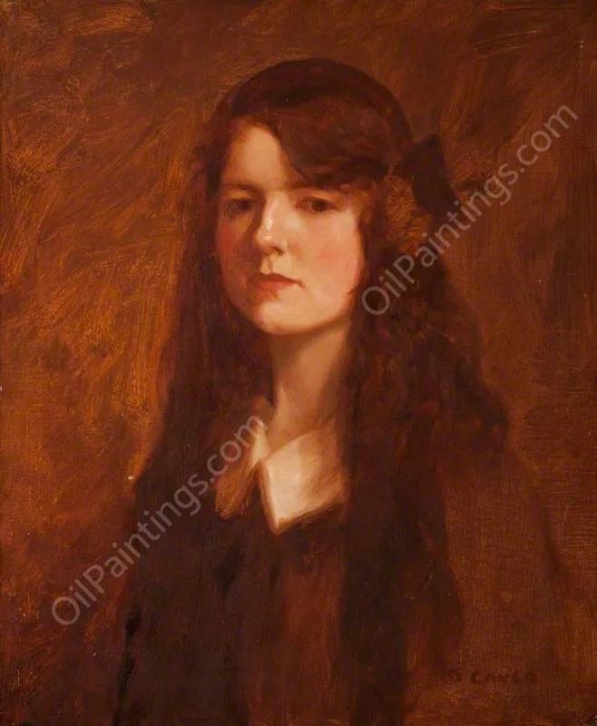 Mary in Brown, David Gauld - Oil Paintings