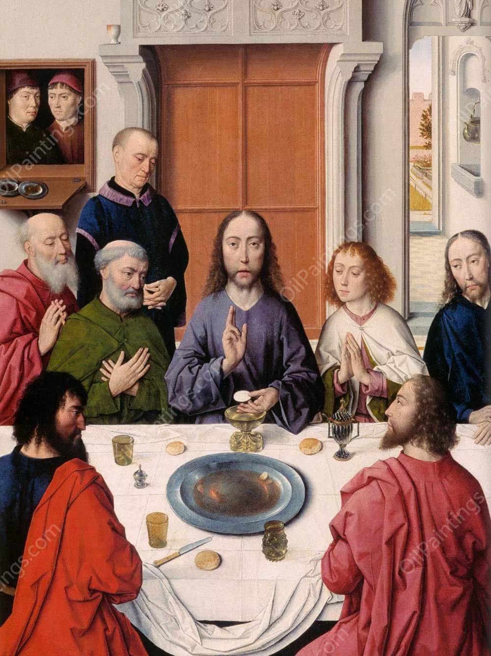 The Last Supper Detail, Dieric The Elder Bouts - Oil Paintings