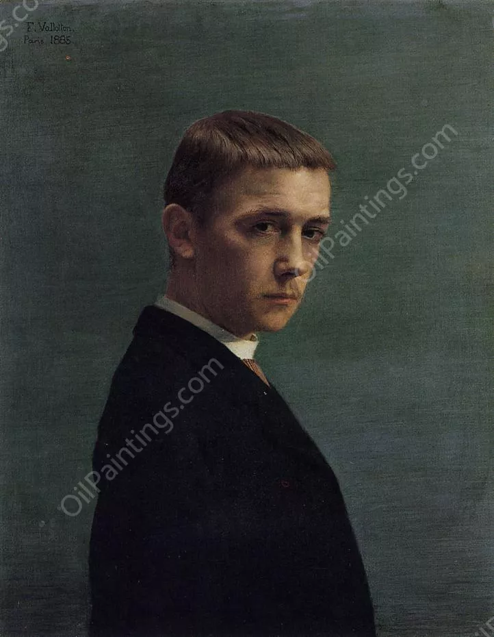 Self Portrait at 20, Felix Vallotton - Oil Paintings