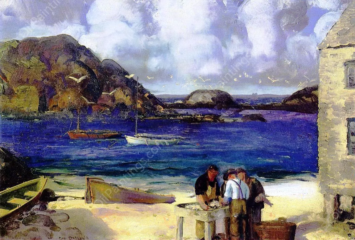 Harbor at Monhegan also known as Fishing Harbor, Monhegan Island ...