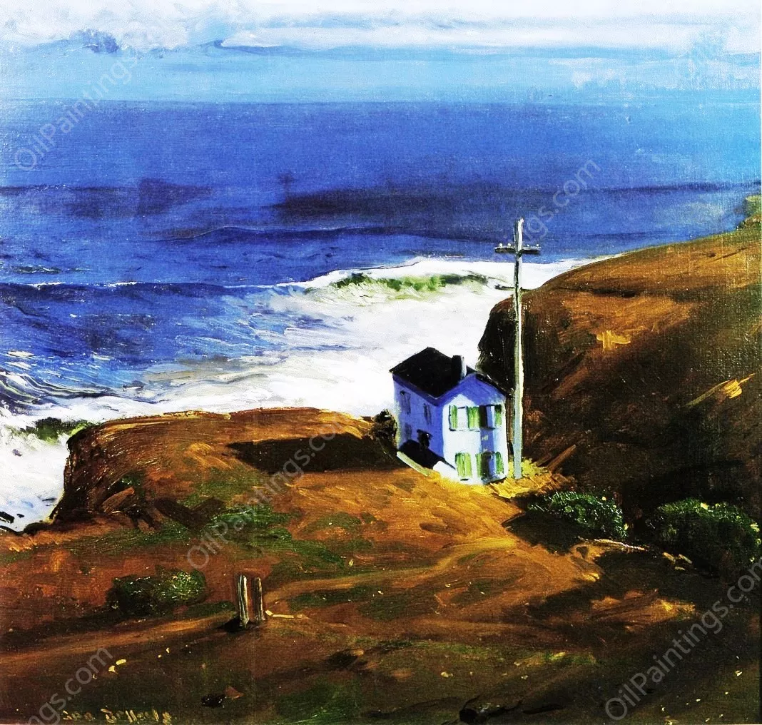 Shore House, George Wesley Bellows - Oil Paintings