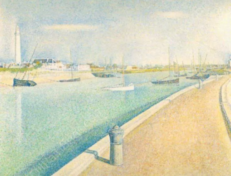 Le Port de Gravelines, Georges Seurat - Oil Paintings