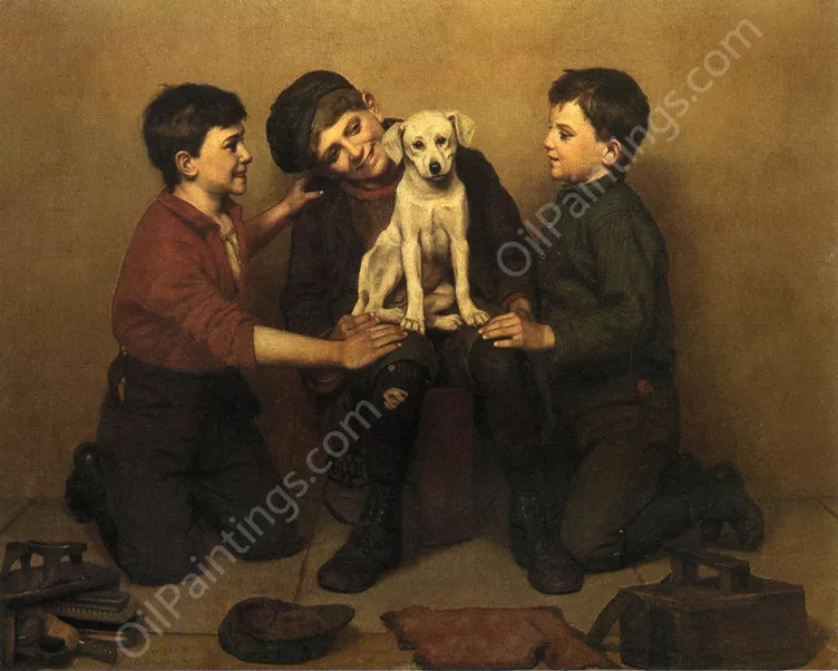 The Foundling, John George Brown - Oil Paintings