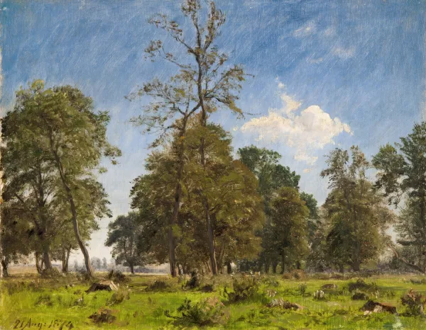On the Outskirts of Knabstrup Dyrehave by P. C. Skovgaard Oil Painting ...