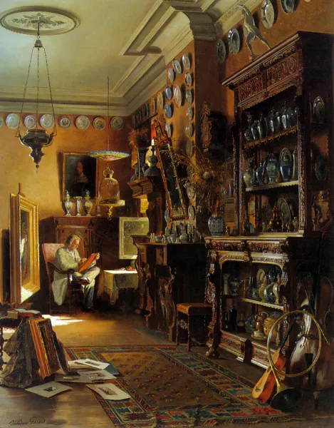 The Collectors Studio by Theodore Gerard Oil Painting Reproduction For ...