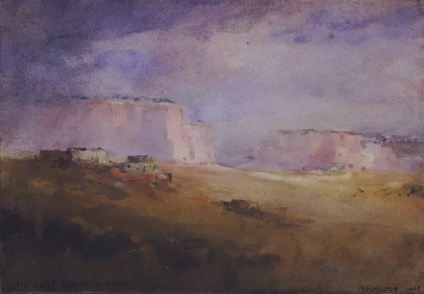 In The Cliff House Country by William Henry Holmes Oil Painting ...