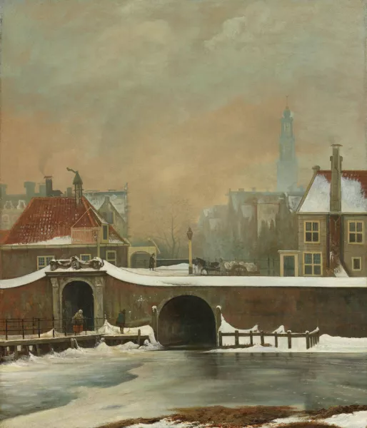 The Raampoortje in Amsterdam by Wouter Johannes Van Troostwijk Oil ...
